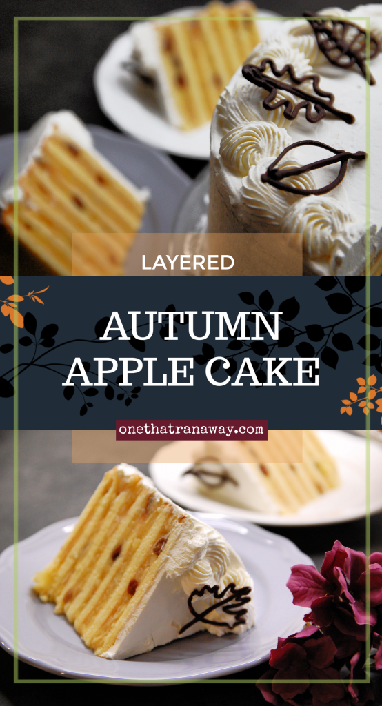 layered autumn apple cake - one that ran away