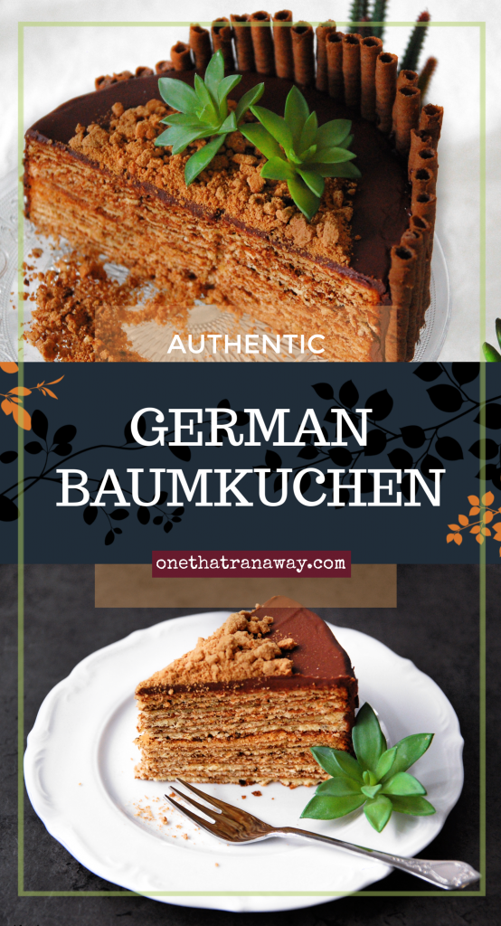Authentic German Baumkuchen - one that ran away