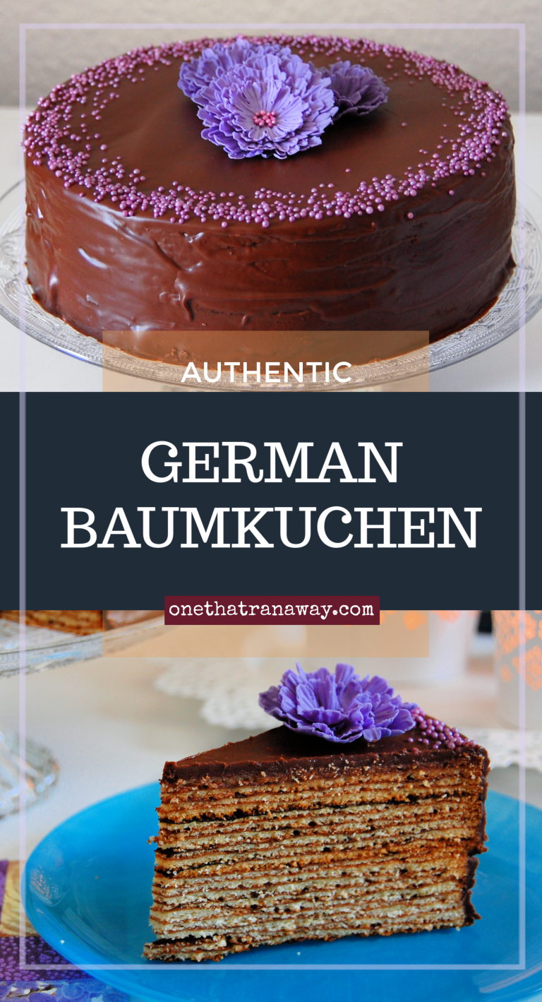 Authentic German Baumkuchen - one that ran away