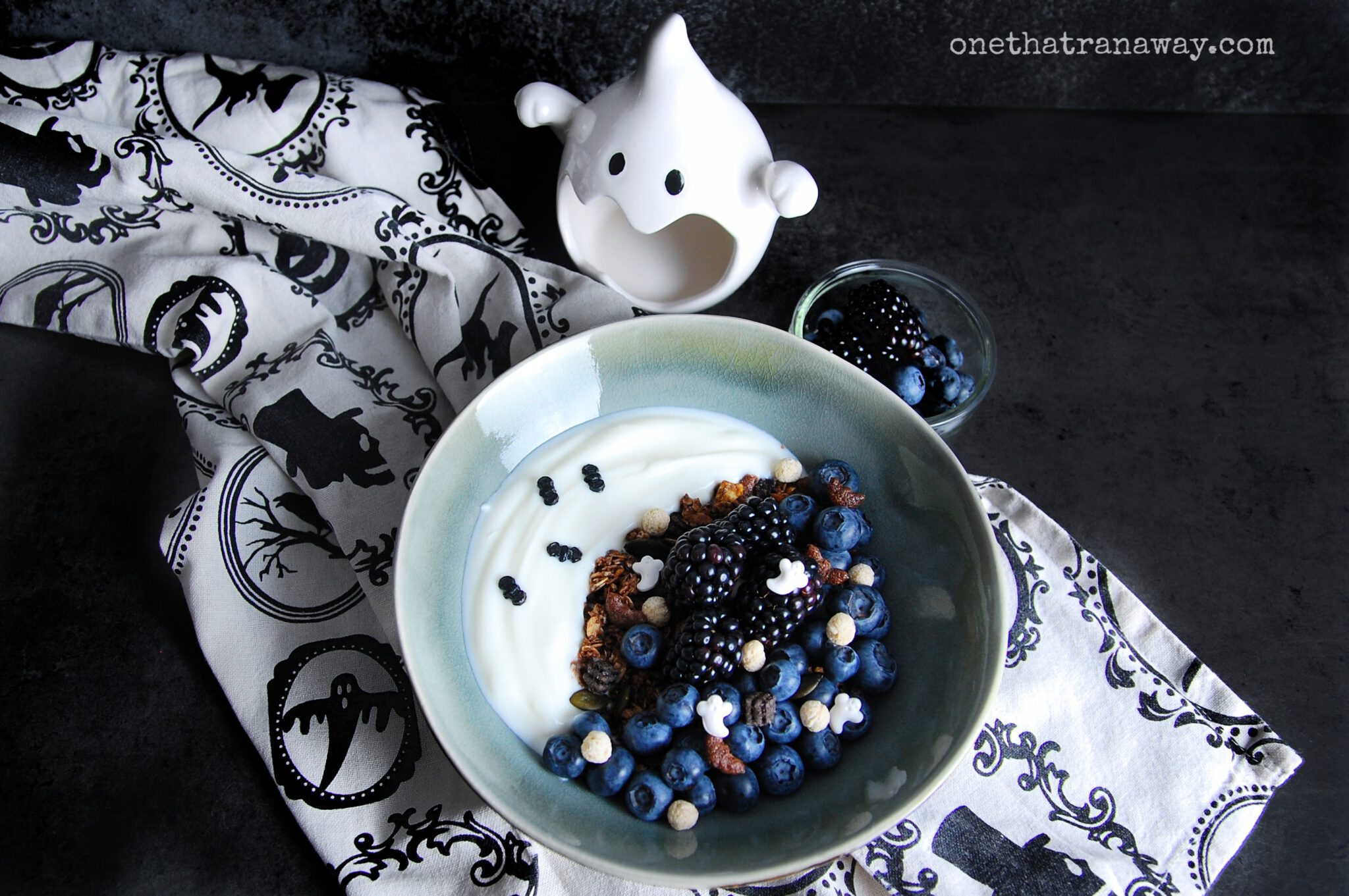 Healthy Halloween Breakfast Bowl - one that ran away